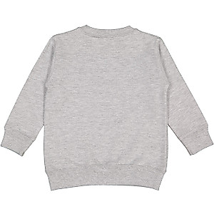 RABBIT SKINS Toddler Fleece Long Sleeve Pullover Sweatshirt, Heather, 4T