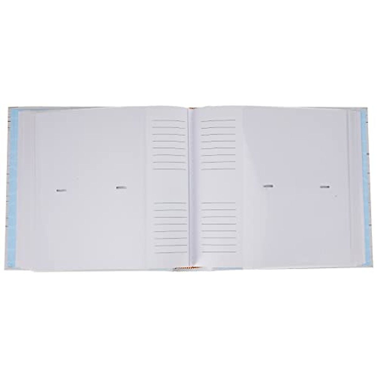 MCS 200-Pocket Baby 4x6 Photo Album with Writing Space, 8.5 x 8.5 Inches, Baby Blue Whale