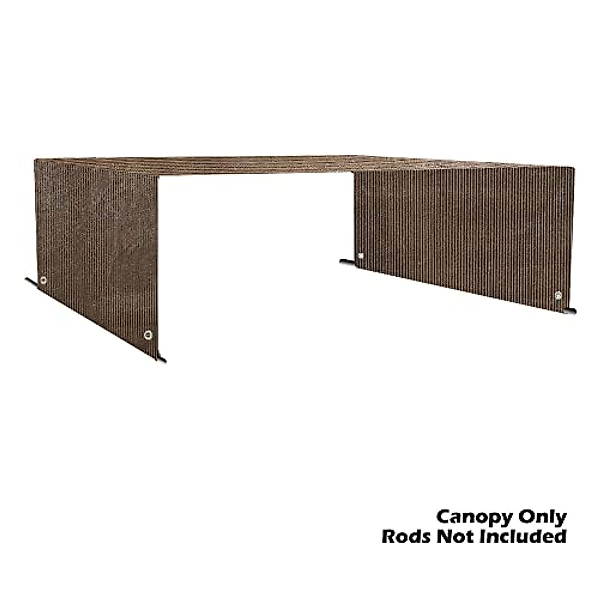 Universal Pergola Replacement Canopy Shade Cover with Breathable HDPE Fabric & Rod Pockets for 10 x 10 FT Pergola, Canopy Size: 192'' L x 106'' W (Mocha Brown)