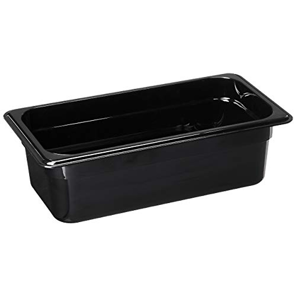 Cambro Black 1/3 Size High Heat H-Pan 4" H