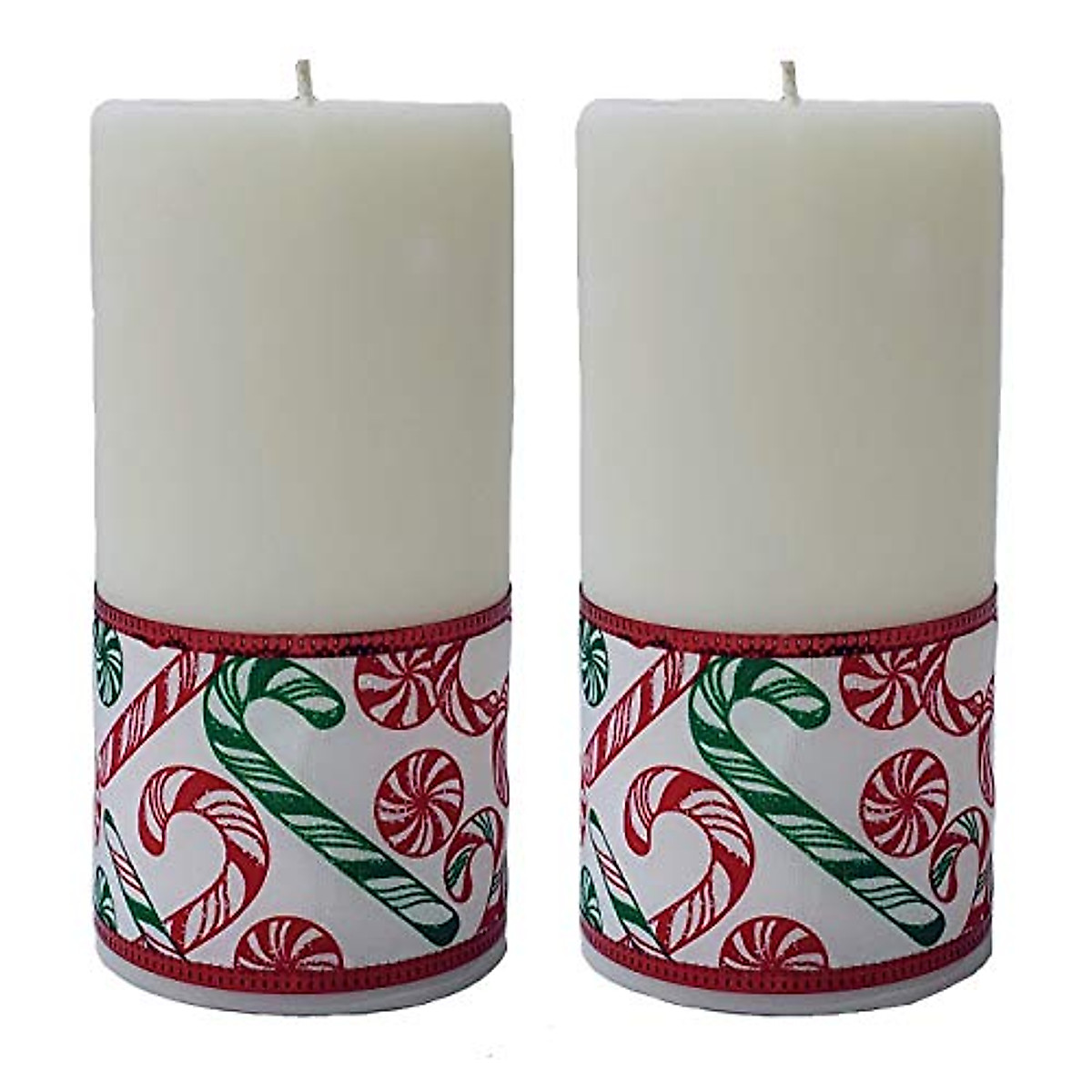 Light Baby Blue Candles Scented Unscented 3x6 Set of 2 60 Hour 20 oz each