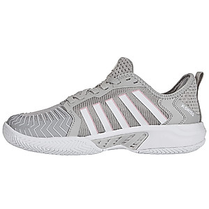 K-Swiss Women's Pickleball Supreme Shoe, Vapor Blue/White/Coral Blush, 7 M