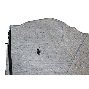 POLO RALPH LAUREN Double Knit Tech Fleece Hoodie (Medium, Gray)