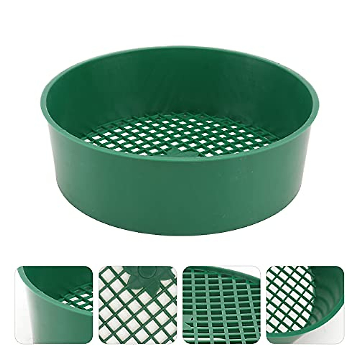 Yardwe Green Toys 10pcs Outdoor Bonsai Screen Spreaders Seeding Classifier Pan Rock Planter Separator Green Stackable Mesh for Cultivation Panning Riddles Earth Tool Riddle Planting Kids Toys