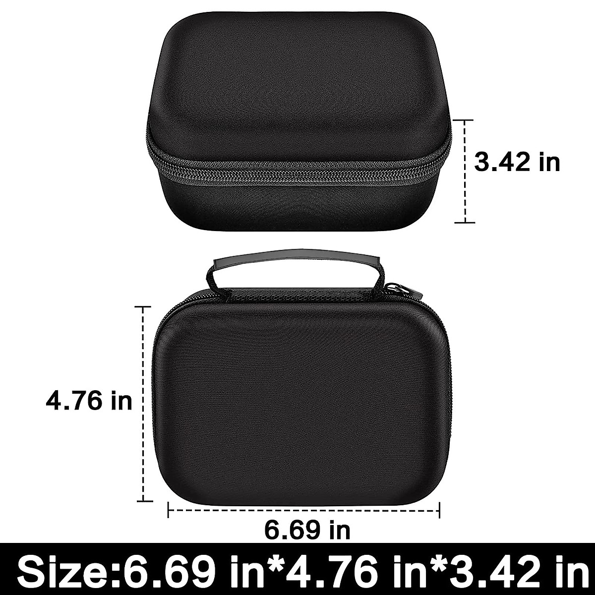 Case Compatible with Phomemo M110 Label Maker - Portable Mini Bluetooth Thermal Label Maker Carrying Storage Bag for Printer Labels, USB Cable and Accessories Black (Box Only)