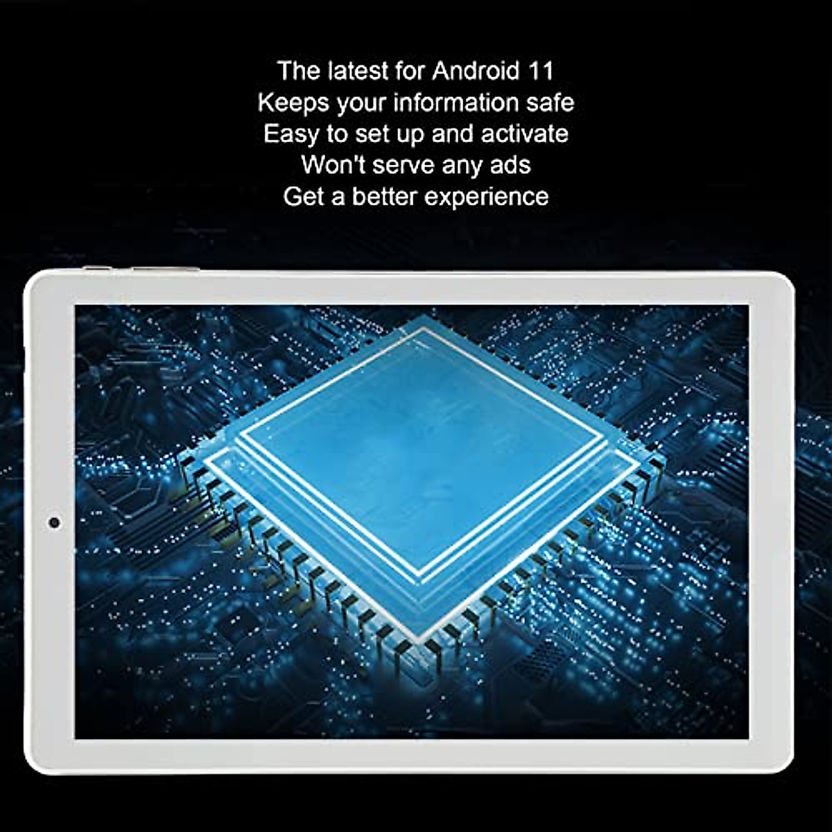 10 Inch Tablet, 8 Core Processor 64Gb 3Gb, IPS Screen Dual Speakers, 3G Network 5G WiFi, Night Reading Mode, 6000Mah Android 11 Suitable for Learning(USA)