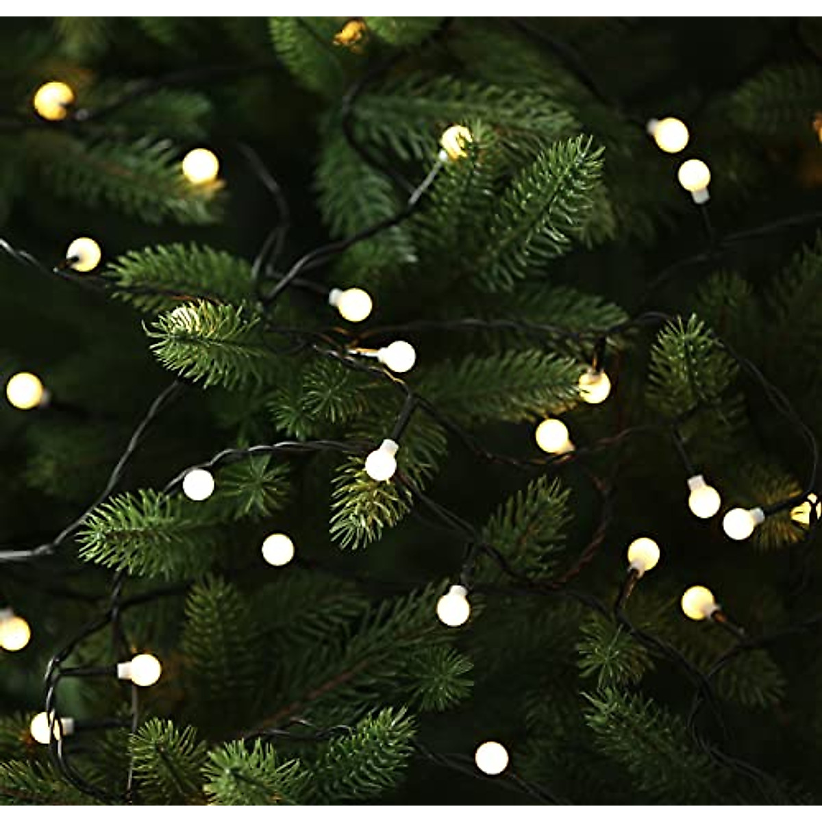 OxyLED Solar String Lights Outdoor Garden Waterproof, 120 LED 66 Ft Globe String Lights Bedroom Indoor Decorative 8 Modes Fairy Lights USB Rechargeable for Patio Backyard Party Wedding Warm White