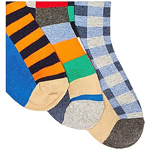 Jefferies Socks boys Fun Colorful Dress Crew 6 Pair Pack Socks, Multi, Medium US