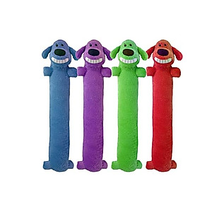 Multipet's Original Loofa Jumbo Dog Toy in Assorted Colors, 24-Inch