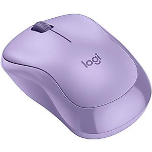 Logitech Silent Wireless Mouse, 2.4 GHz with USB Receiver, 1000 DPI Optical Tracking, 18-Month Battery, Ambidextrous, Compatible with PC, Mac, Laptop, Lavender (Renewed)