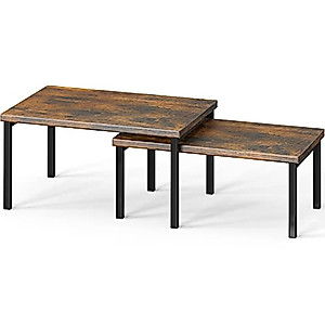 Simple Houseware Expandable Counter Shelf, Rustic Brown