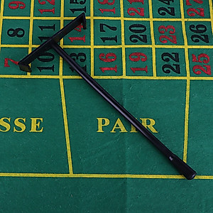 Leather&Arts 10 Inch Roulette Set Casino Game Kit Contains Plastic Roulette Wheel,Chips,Playing Cards,Felt Layout