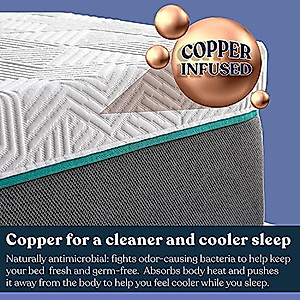 EARLY BIRD Performance 12 Inch Hybrid Mattress, Full, Cooling Copper Infusion