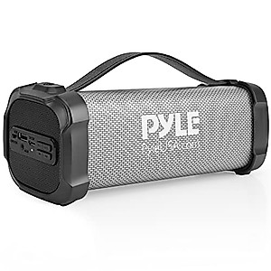 Pyle Wireless Portable Bluetooth Boombox Speaker - 300 Watt Rechargeable Boom Box Speaker Portable Music Barrel Loud Stereo System with AUX Input, MP3/USB Port, Fm Radio, 2.5" Tweeter - Pyle PBMSPRG4