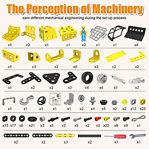 HOMCENT Educational Building Toys for Age 3+ Year Boy & Girl, Building Block STEM Toy Kit for Toddlers & Kids, Creative Learning Construction Playset Birthday for 4 5 6 7 8 yr Old