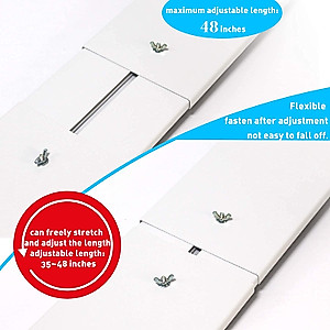 TOPOWN Ac Window Vent Kit Slide Kit Plate for Portable Air Conditioner Vertical/Horizontal PVC Seal Bracket -Adjustable Length-with 5.9"/15cm Adaptor Suitable for Mobile Air Conditioner