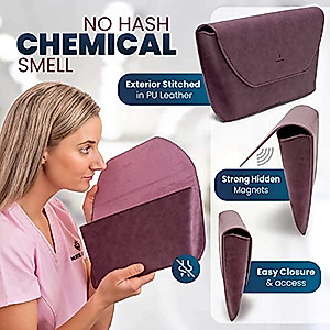 BJÖRN HALL Littman Stethoscope Cardiology IV Case | Fits Rose Gold Cardiology Stethoscope | Littmann MDF ADC Welch Allyn | Extra Room for Blood Pressure Headbands Mask | Cardiology - Crushed Violet