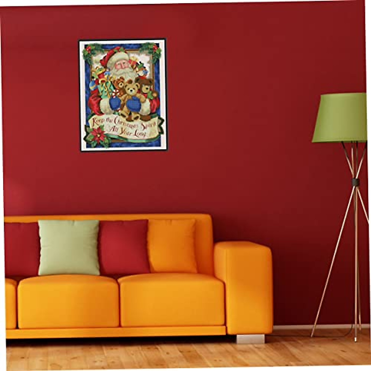 Asakkura Rhinestone Beads Christmas Cross Santa Winter Home Craft Kit Kits Crafts DIY Drill Full Gnomes Art Decor Adults Rhinestone Wall Diamond Gift Gem D Painting Beads for Claus Decorative Beads