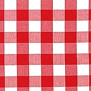 Robert Kaufman Carolina Gingham Check One Inch Red