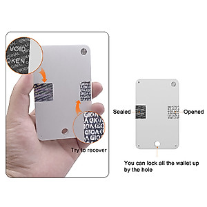 Crypto Wallet,Steel Bitcoin Wallet,Cryptocurrency Seed Backup Cold Storage,Cold Wallet for Crypto Seed Storage,Hardware Wallet,Compatible with KeepKey,Ledger, Trezor,Coldcard, Supports up to 24 Words