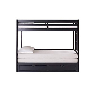 Jasper Twin to King Extending Day Bed with Bunk Bed and Storage Drawers, Espresso