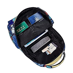 Uante Squltle Travel Backpack Anime Cartoon Backpack Waterproof Multifunctional Game Bags for Women Men