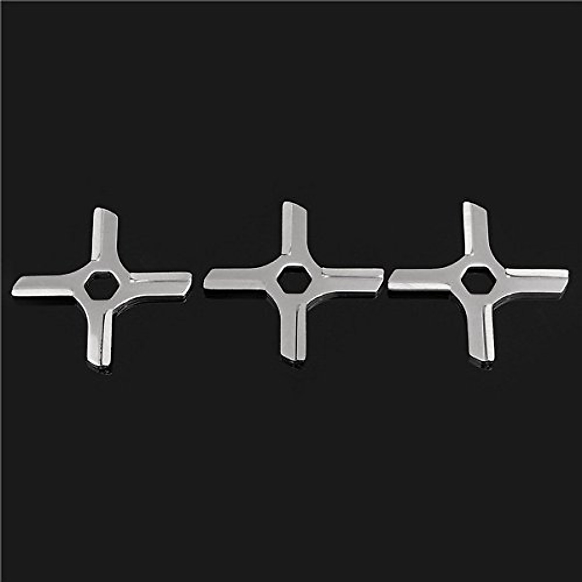 Pukido 3pcs #5 Blade Meat Grinder Parts Blade For Moulinex HV3/KRUPS F402