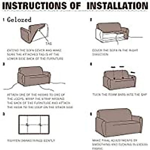 IMYOGI High Stretch Sofa Covers All-Inclusive 1 pc Sofa Cover Stretch Polyester Couch Covers Elastic Furniture Protector for 1 2 3 4 Seater Washable Slipcovers -Blue-4 Seater 235-300cm