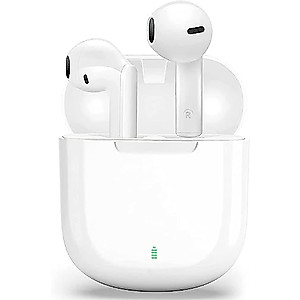 Wireless Earbuds Headphones Bluetooth 5.2 IPX7 Waterproof Noise Cancellation 25H Battery Headset Hi-Fi Stereo Sound with Charging Case Bluetooth Earphones with Mic for iPhone/Samsung