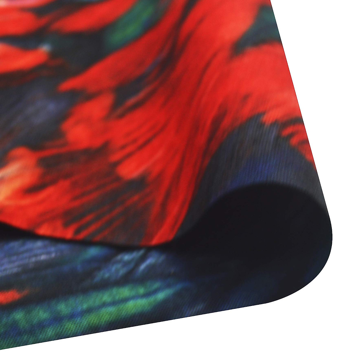 Obacle Seamless Bandana for Rave Face Mask Dust Wind UV Sun Protection Neck Gaiter Tube Mask for Women Men Festival Party Motorcycle Riding Fishing Hunting (Feather Red Green)