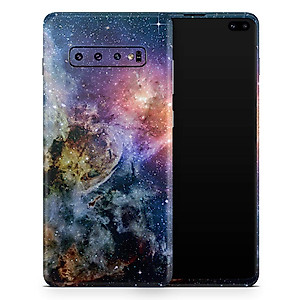 DesignSkinz Rust and Bright Neon Colored Stary Sky Protective Vinyl Decal Wrap Skin Cover Compatible with The Samsung Galaxy S20 (Screen Trim & Back Glass Skin)
