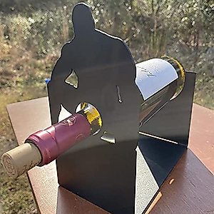 Caimyugs Creative Wine Holder, Wine Bottle Holder, Barry Wood Gifts, Wine Decor, Perfect Novelty Gifts, Wine Holder for Kitchen Home Bar