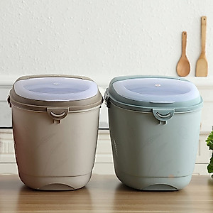Inzopo 10kg Rice Storage Container Rice Bucket Dry Food Fruit Storage Box Food Storage Jar Food Storage Bin Rice Container Bin for Rice Flour Cereal Baking Supplies