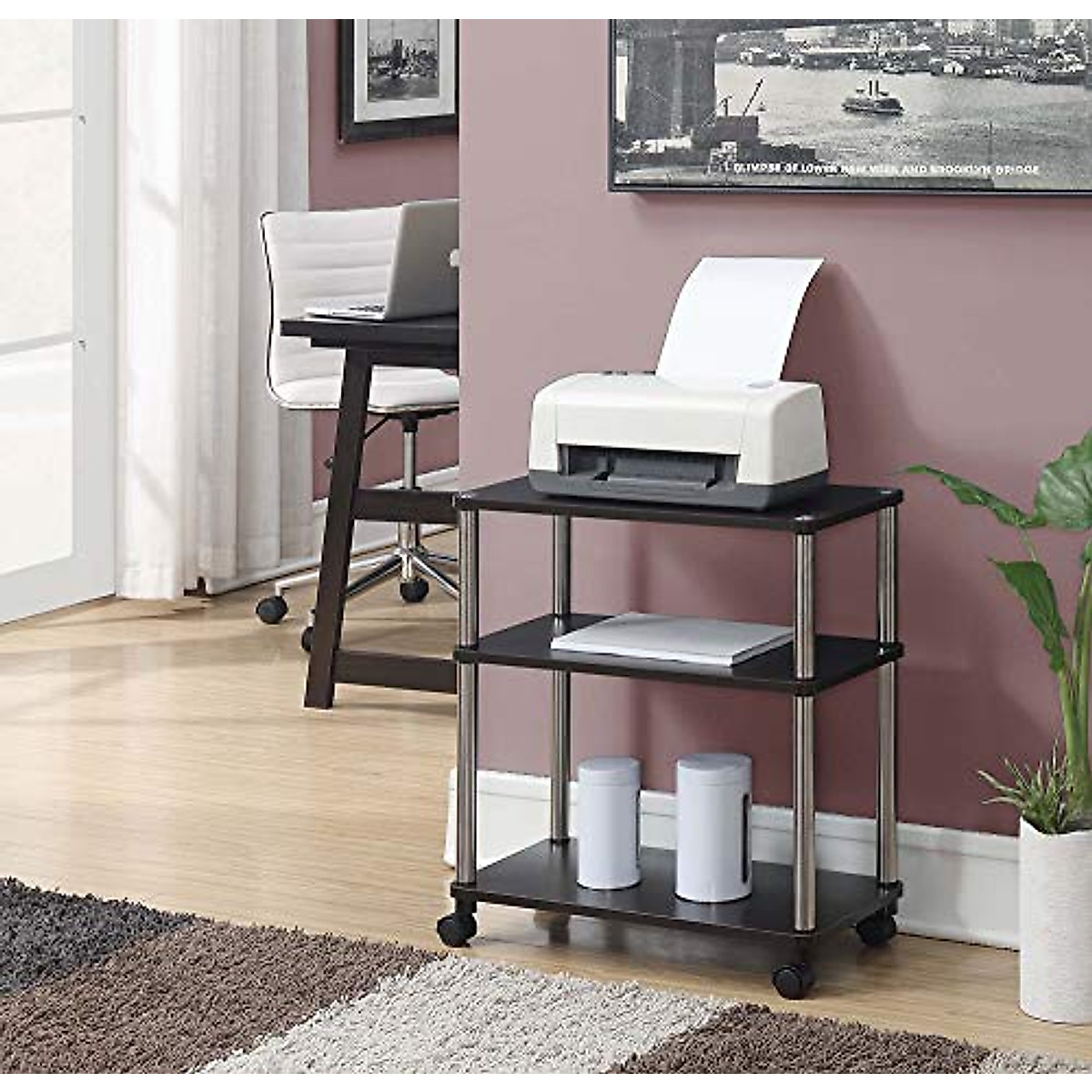 Convenience Concepts Designs2Go Office Caddy, Espresso