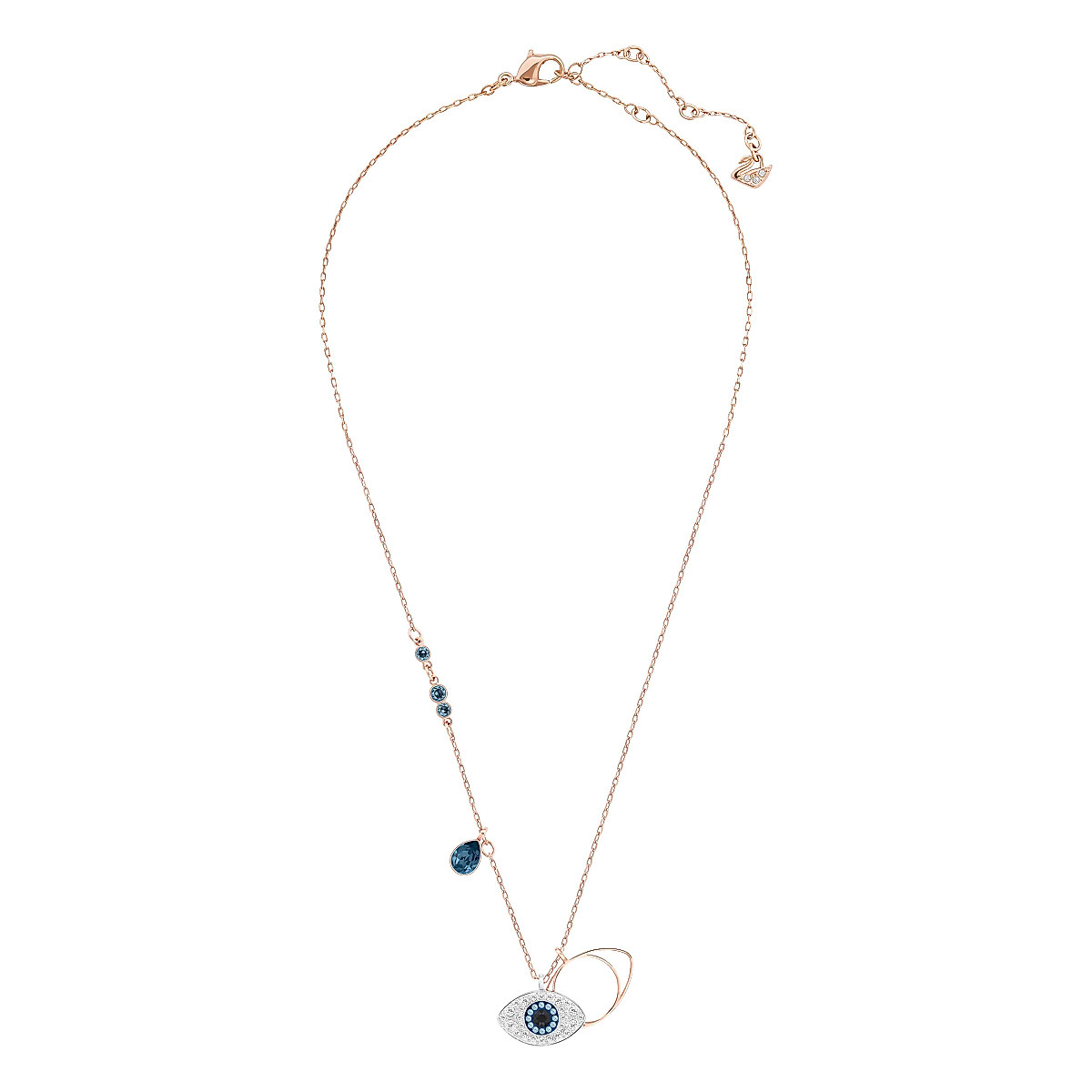 Swarovski Duo Evil Eye Pendant Blue Mixed Plating 5172560