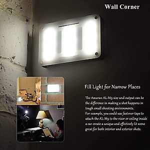 Aputure Amaran AL-M9 LED Light Built in Battery Pockable Mini TLCI/CRI 95+ On-Camera Video Lights 9pcs SMD Lighting for DSLR Camera