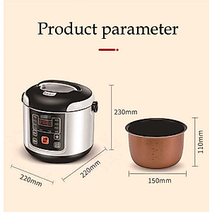 Electric Rice Cooker, Portable Electric Car Truck Food Steamer, Mini Travel Rice Cooker, 12V 100W/24V 200W 2L Portable Meal Heater Food Warmer(12V)