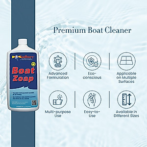 Sudbury Boat Zoap, Boat Cleaner Soap, Multi-Purpose Boat Soap, Essential Boat Accessories, 32 oz.
