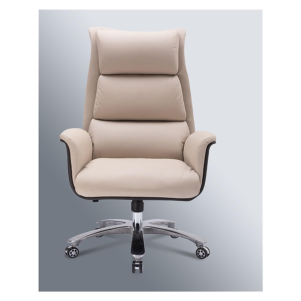 Home Office Desk Chairs, Swivel Chair Genuine Leather Home Computer Chair Office Chair Modern Simple Ergonomic Lift Swivel Chair