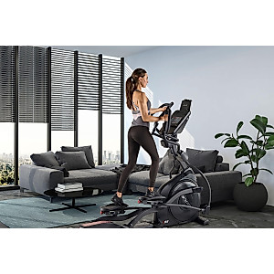Elliptical Machine: E95 Elliptical Gym Equipment for Home and Studio, Exercise Equipment with 10.1" TFT Screen, Adjustable Resistance & Pedals, Quiet System and Heart Rate Monitoring