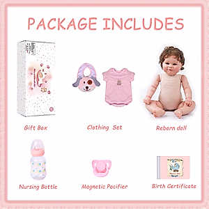 GOAROY Reborn Baby Dolls Girl Maddie - 20 Inch Realistic Newborn Lifelike Real Life Baby Dolls That Look Real Soft Vinyl Doll Gift for Kids Age 3+