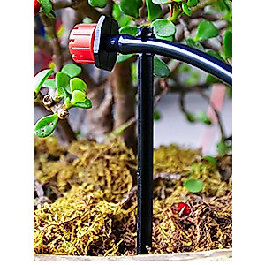 Kalolary 150PCS Drip Irrigation Kit Accessories Plant Watering System Adjustable Micro Flow Drip Irrigation Dripper DIY Automatic Irrigation Set for Gardens, Lawns, Greenhouses