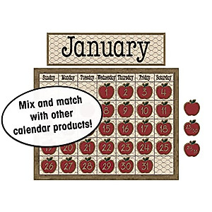 Teacher Created Resources Home Sweet Classroom Apples Calendar Days (TCR8701) Multi