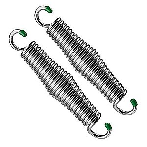 SwingMate Porch Swing Springs (Set of 2) - 600 Lbs Capacity, for Heavy-Duty Suspensions, Safe for Hammock Chairs or Ceiling Mount Porch Swings - American Made - Rust Resistant - Chrome