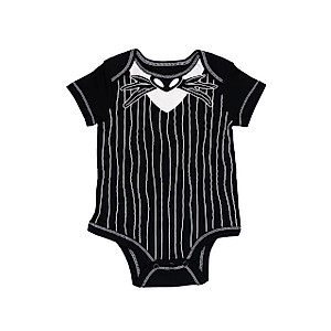 Disney Nightmare Before Christmas Jack Skellington Newborn Baby Boys Cosplay Bodysuit and Hat 3-6 Months