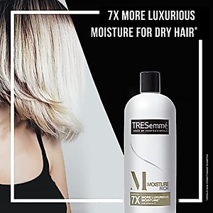 TRESemmé Conditioner Moisture Rich 3 Count for Dry Hair Professional Quality Salon-Healthy Look and Shine Moisture Rich Formulated with Vitamin E and Biotin 28 oz