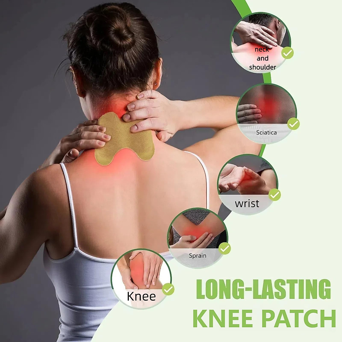 Knee Patch 36 Pcs, Long Lasting of Muscle Joint, Shoulder and Neck Patches, Herbal Heat Compress Knee Patch
