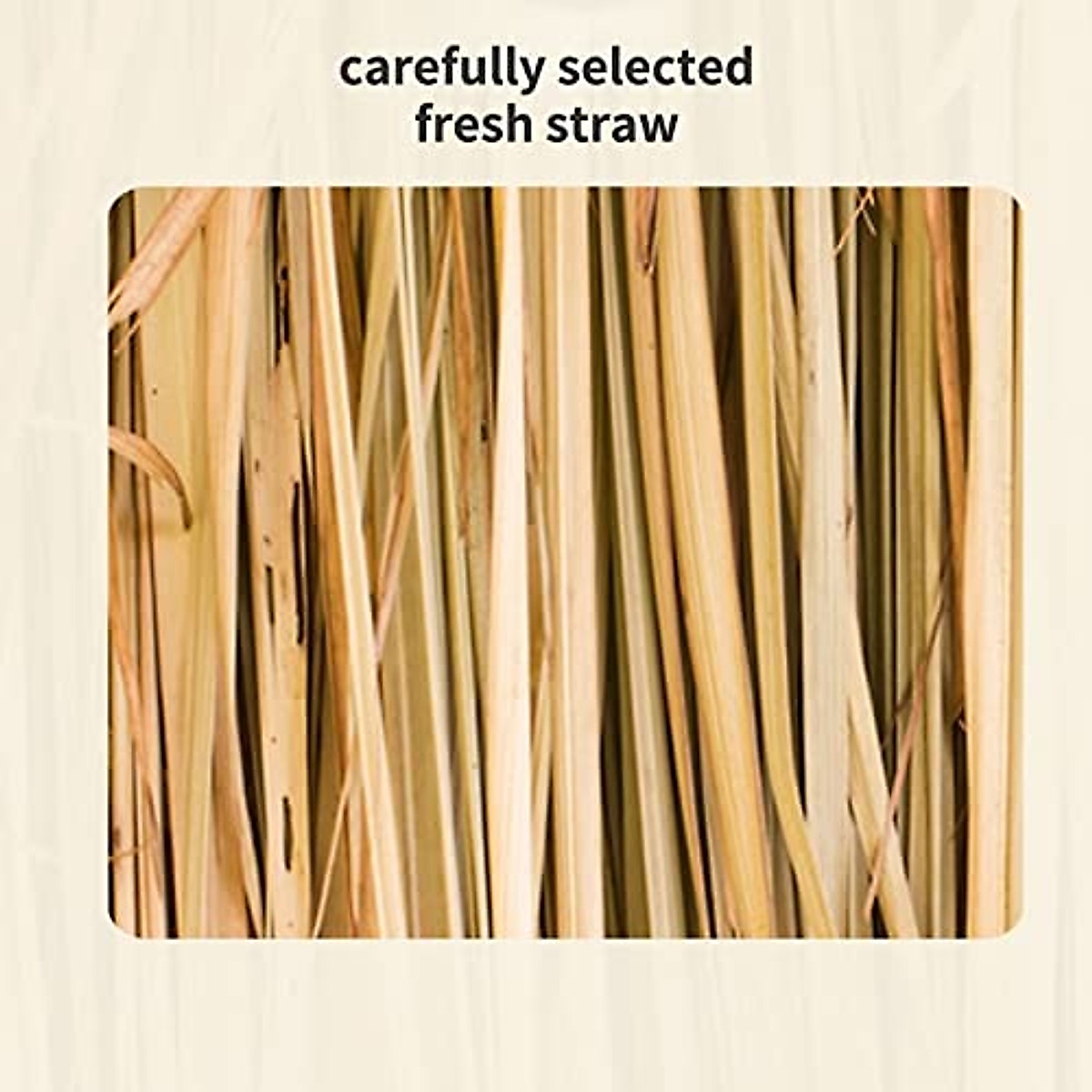 Yu’s north Bird Breeding Nest Bed for Parakeet Cockatiel Canary Lovebird and Small Parrot Cage Hatching Nesting Box (Straw)