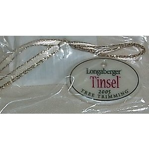 Longaberger Christmas Tree Trimming Tinsel Basket Tie-on