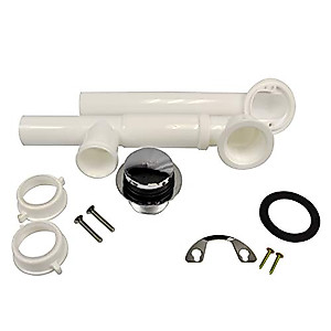 DANCO Touch-Toe Tub and Bath Drain Kit, Chrome, 1-Pack (51930)